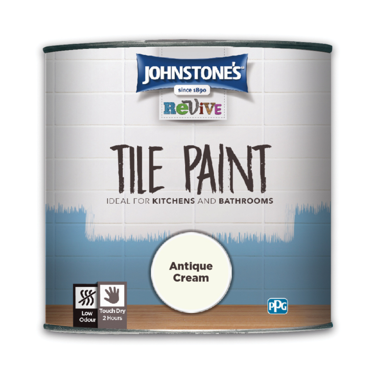 Revive Upcycling Tile Paint Antique Cream Pack of 3 750ml